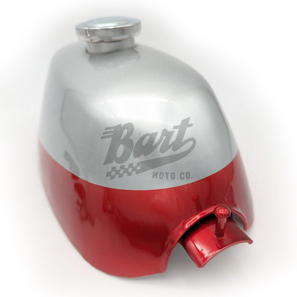 Reproduction Z50 K0-K1 1968-1970 Gas Fuel Tank Full Kit (Silver / Red ...