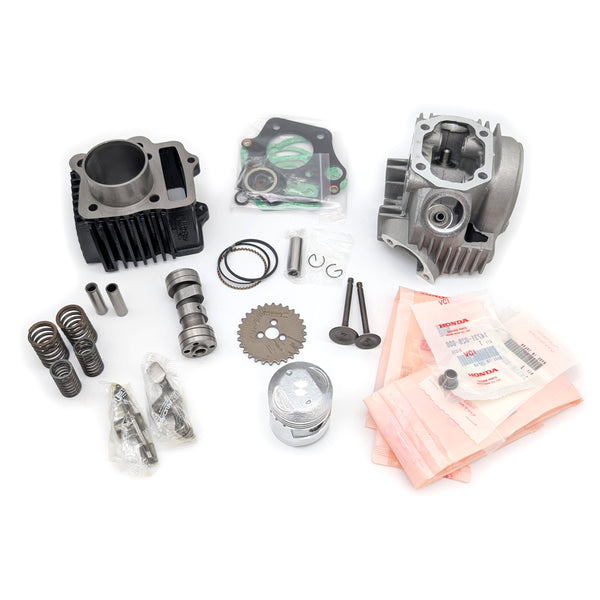 Honda 70cc Complete Piston, Cylinder and Head Kit for 6V Short Rod Mod ...